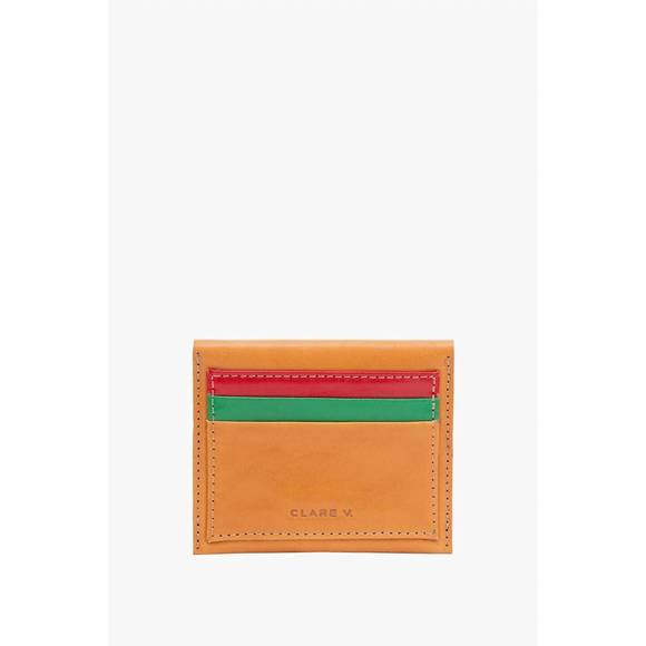 Clare V. | Accessories | New Clare V Womens Porte Carte Case In Natural ...